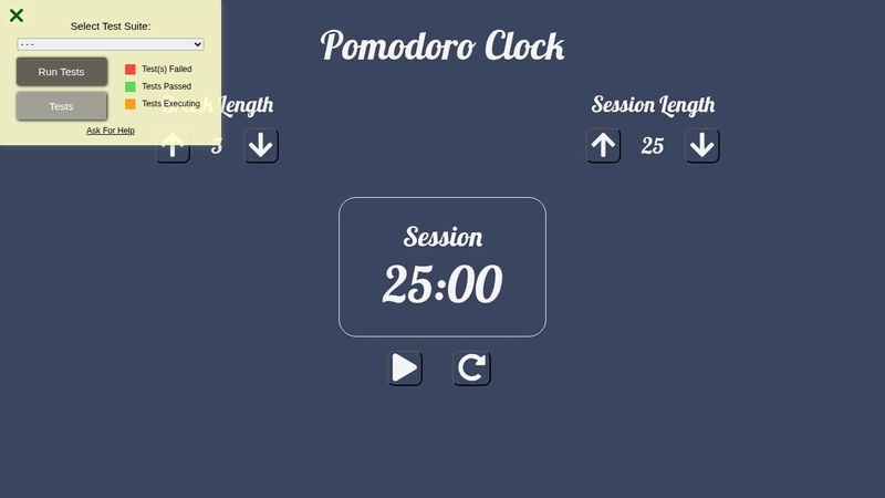 Pomodoro Clock with Javascript