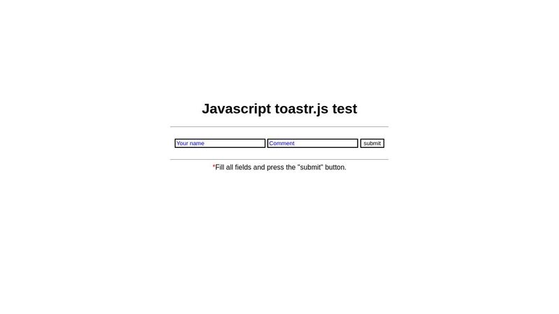 toastr.js test