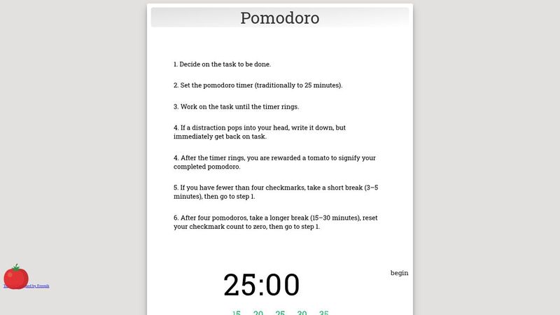 Pomodoro (CSS,HTML,JS only)