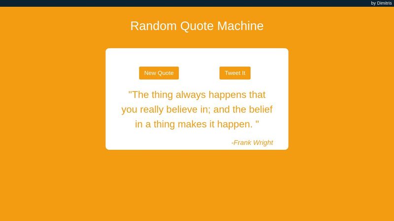 Random Quote Machine