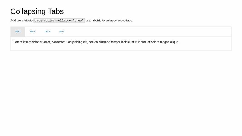 Foundation - Collapsing Tabs (CSS/Flex Example)