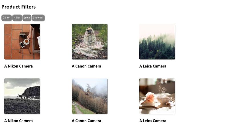 Simple jQuery Filtering Demo