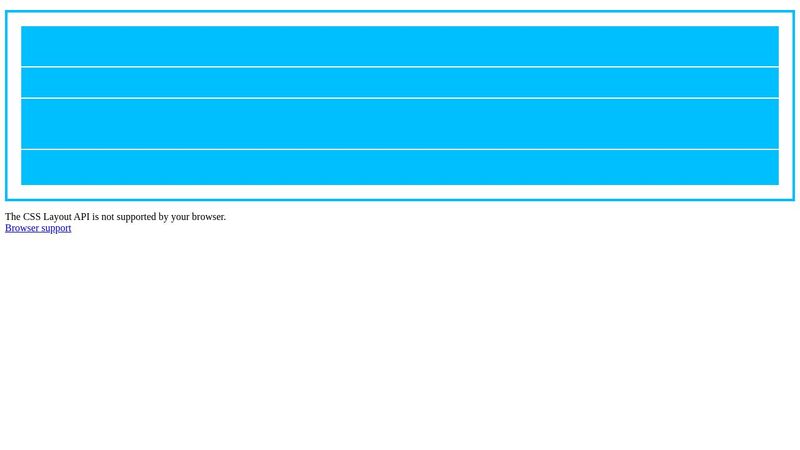 CSS Layout API: A simple experiment