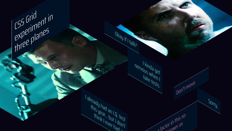Isometric CSS Grid experiment in three planes