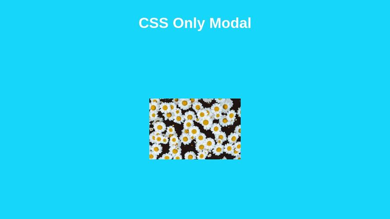 CSS only Modal