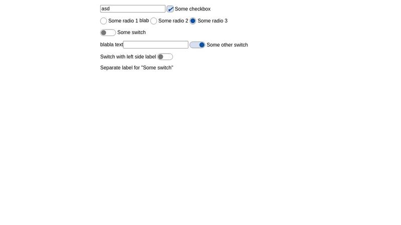 Pure CSS checkboxes / switches