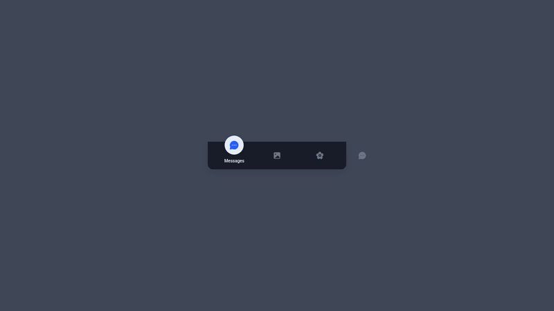 Tab bar active animation - CSS only