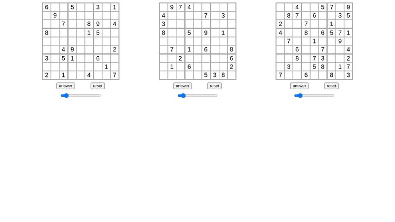 sudoku animation with vue