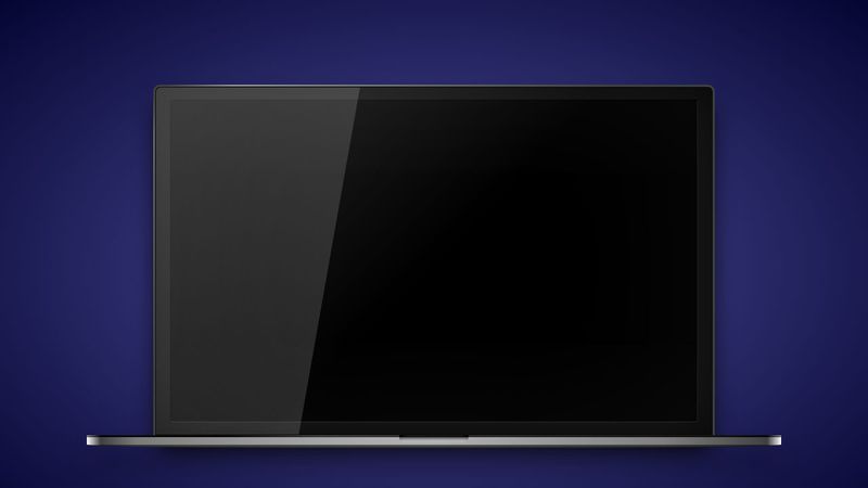 Pure CSS laptop mockup