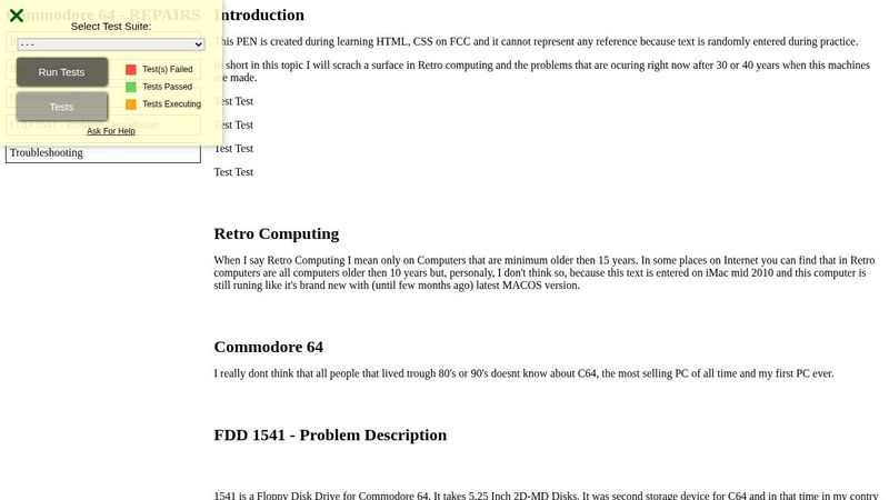 FCC - Technical Documentation Page