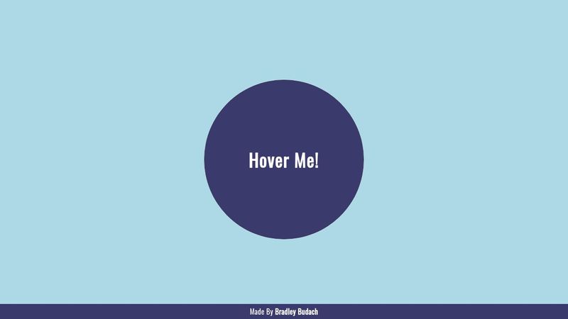Pure CSS Circle Hover Affect