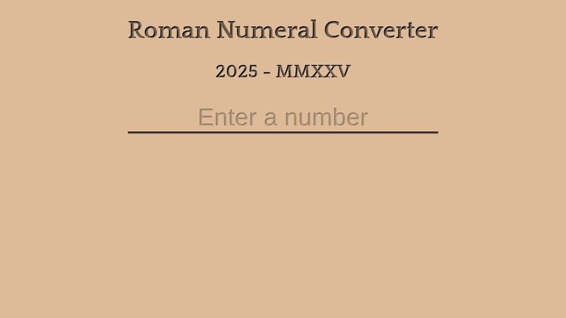 Roman Numeral Converter [FreeCodeCamp]