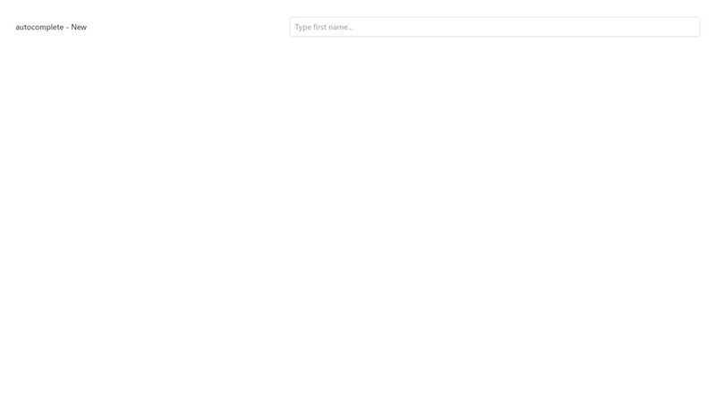 Overview - DevExtreme Autocomplete
