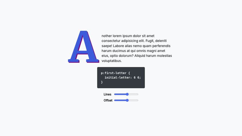 Explore CSS initial-letter