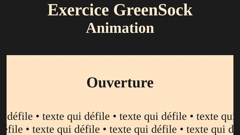 GreenSock animation