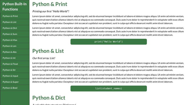 project4 - Technical Documentation Page - Responsive Web Design - freeCodeCamp