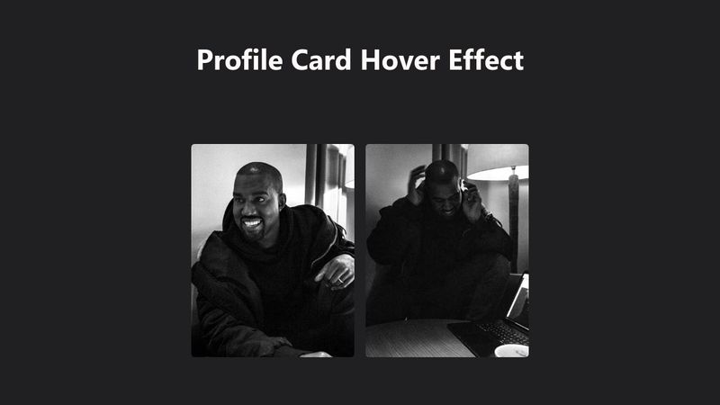 Profile Card Hover Effect