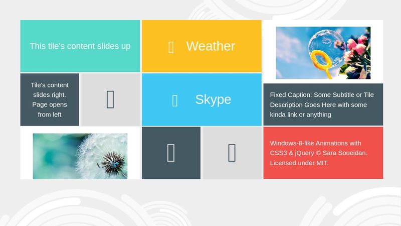 Windows-8-like Animations with CSS3 and jQuery