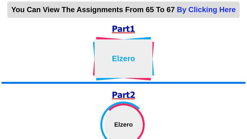 CSS Assignment 65~67