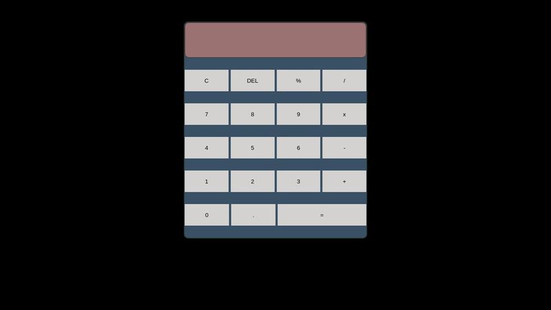 Calculator app with Vanilla js
