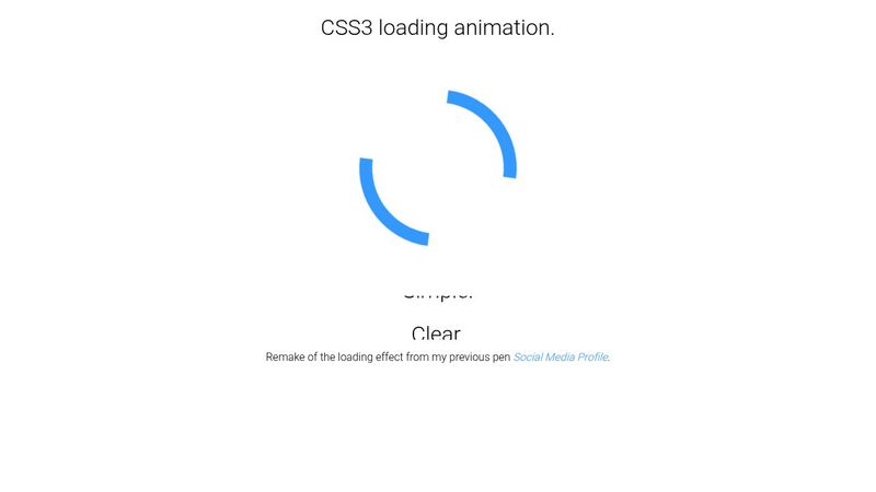 CSS3 loading animation