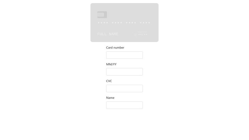 Credit card [HTML + CSS + Card.js]