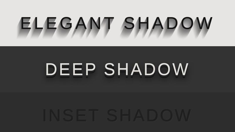 CSS3 text-shadow effects