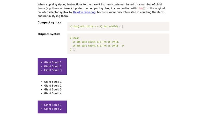 Quantity Query syntax