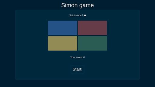 Need help with the Simon Game - JavaScript - The freeCodeCamp Forum Need help with the Simon Game - JavaScript - The freeCodeCamp Forum