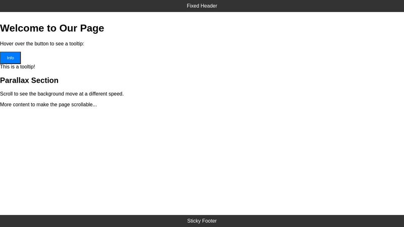 Simple Parallax Effect - CSS only