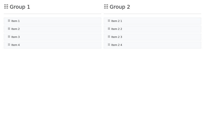 Nested Sort Groups With Alpine JS