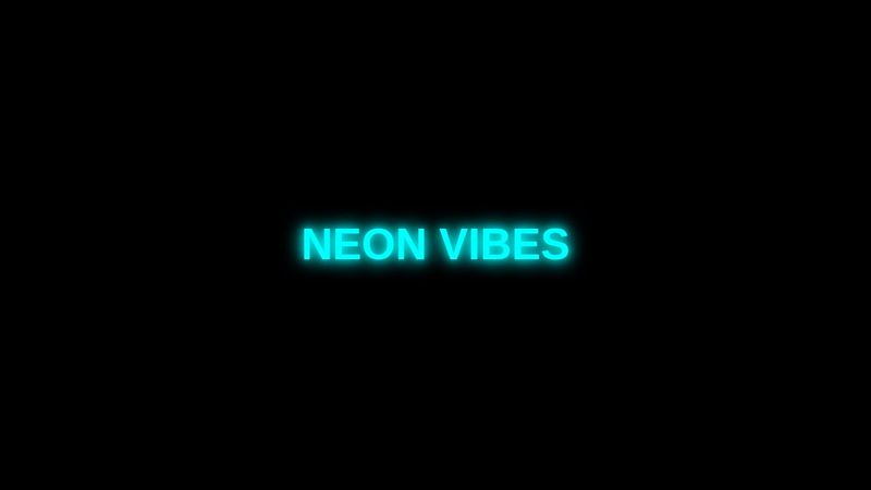 Neon Text Animation