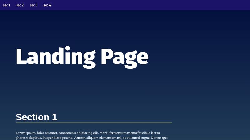 Udacity landing page