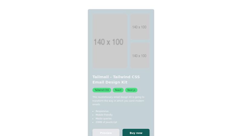 Digital Product Card - Tailwind CSS