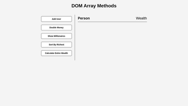 DOM Array Methods