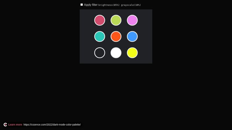 @CSSence Color Palette