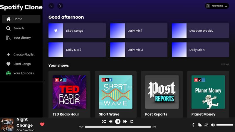 Spotify Clone Project