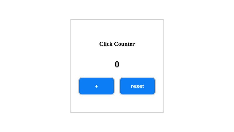 JavaScript - Click Counter