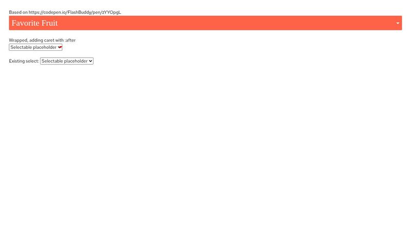 Form select with :after custom caret