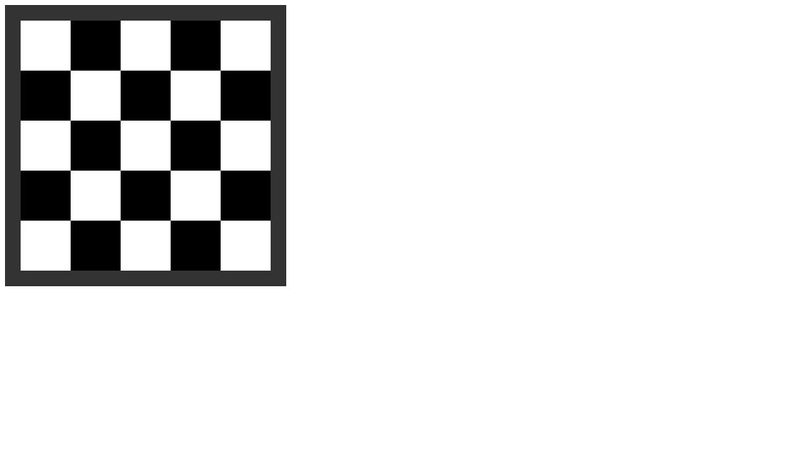 HTML + CSS Chessboard
