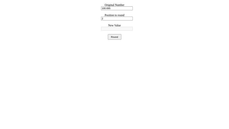 Helper Function For Tofixed Rounding Errors