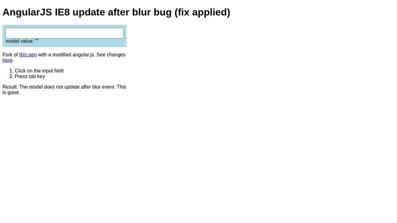 AngularJS IE8 tab key bug (fix applied)