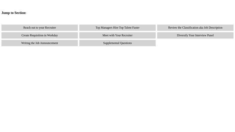 Jump To Section Link Design