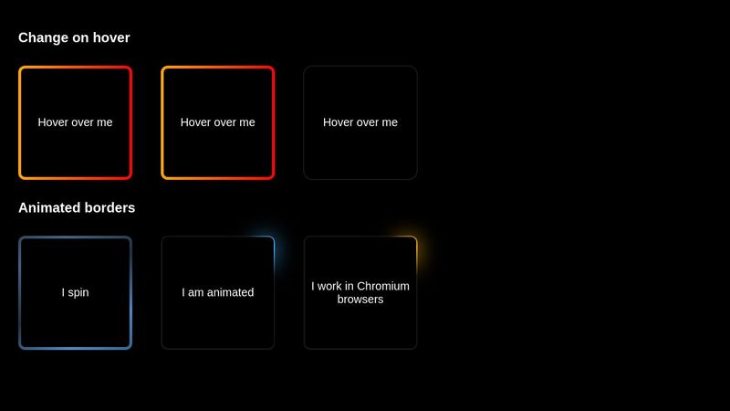 Css Gradient Borders
