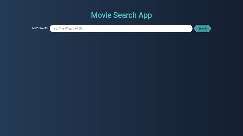 React Movie Search App