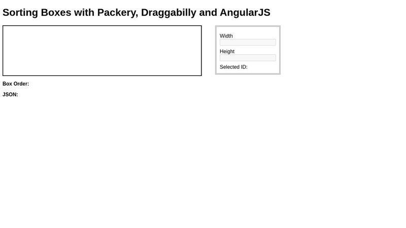 Sorting Boxes with Packery, Draggabilly and AngularJS