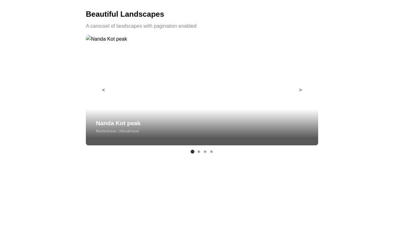 Paginated JavaScript Carousel