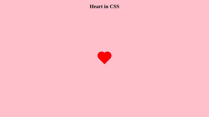 Heart in CSS