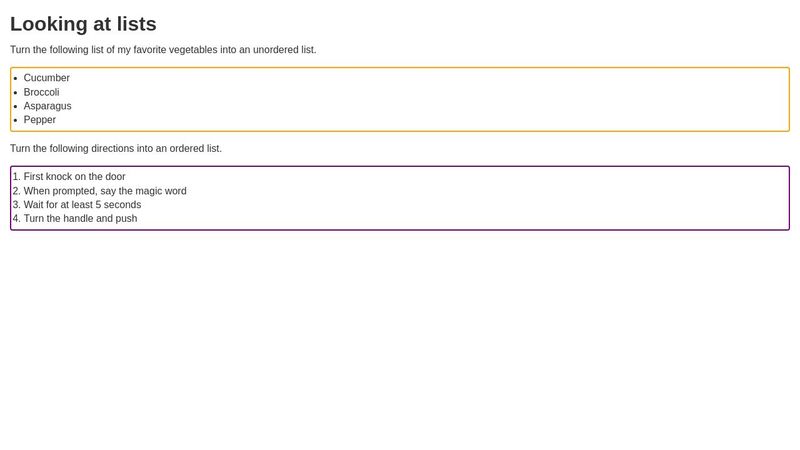 MDN HTML Skill Test - Task 2