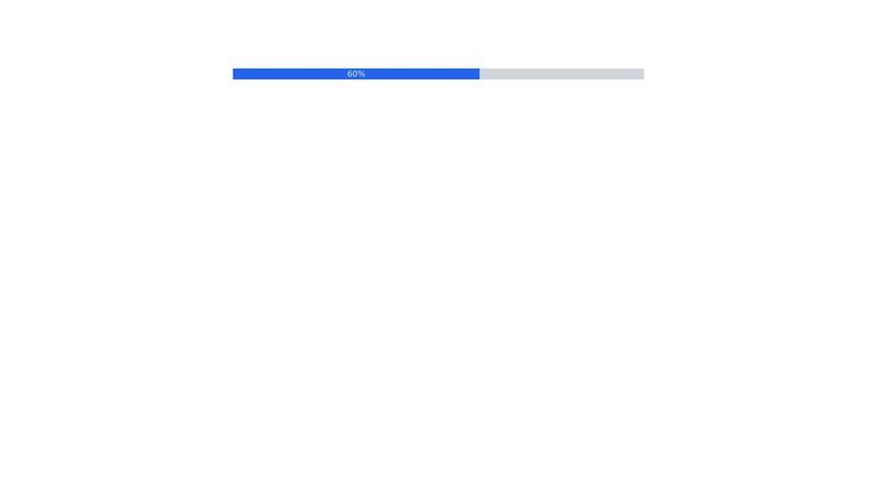 Tailwind CSS Progress Bar with label inside